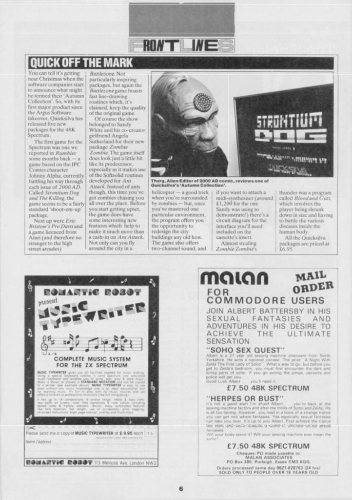 Old Spectrum Mags – Your Spectrum Issue 09 Nov 1984 | Retromash